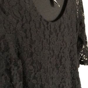 American Rag | Dresses | Black Lace 34 Sleeve Dress | Poshmark